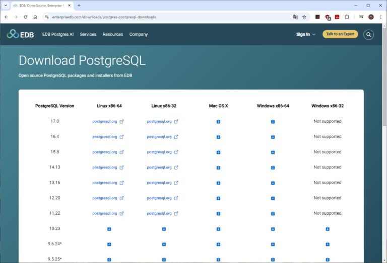PostgreSQLをWindowsにインストールする | 前向きアプリ屋の備忘録